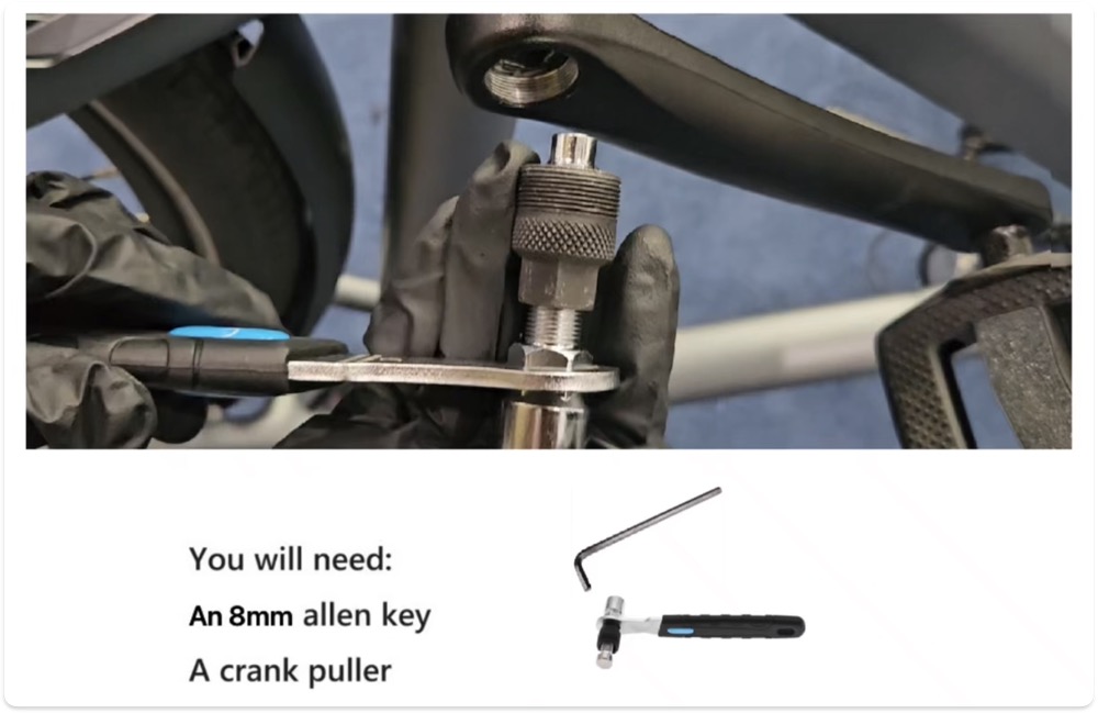 How to Remove and Install the Crank Arm – TENWAYS Help Center